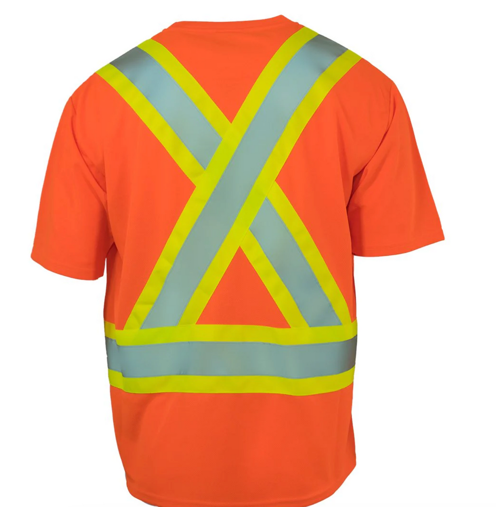 High Visibility Reflective Safety T-Shirt - Orange – Hydrovac Store