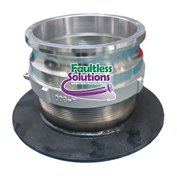 Vactor Flat Flange x Male Camlock Adaptor for Hydrovac / Vacuum Trucks ...