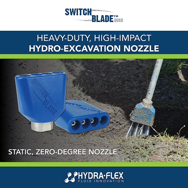 Switchblade Quad Hydro-Excavation Nozzle **FREE SHIPPING ** – Hydrovac Store